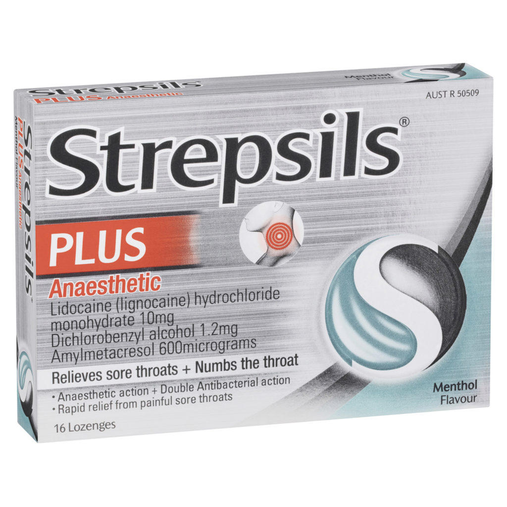 Strepsils plus Anaesthetic Menthol Lozenges 16 pack