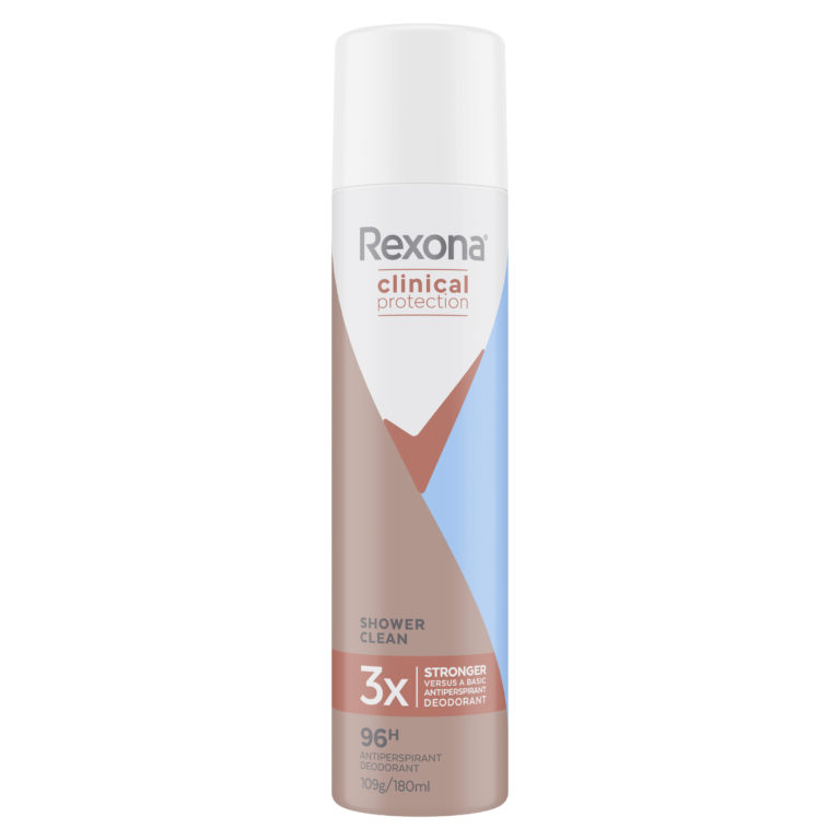 Rexona Clinical Antiperspirant Aerosol Deodorant Shower Clean 180 ML