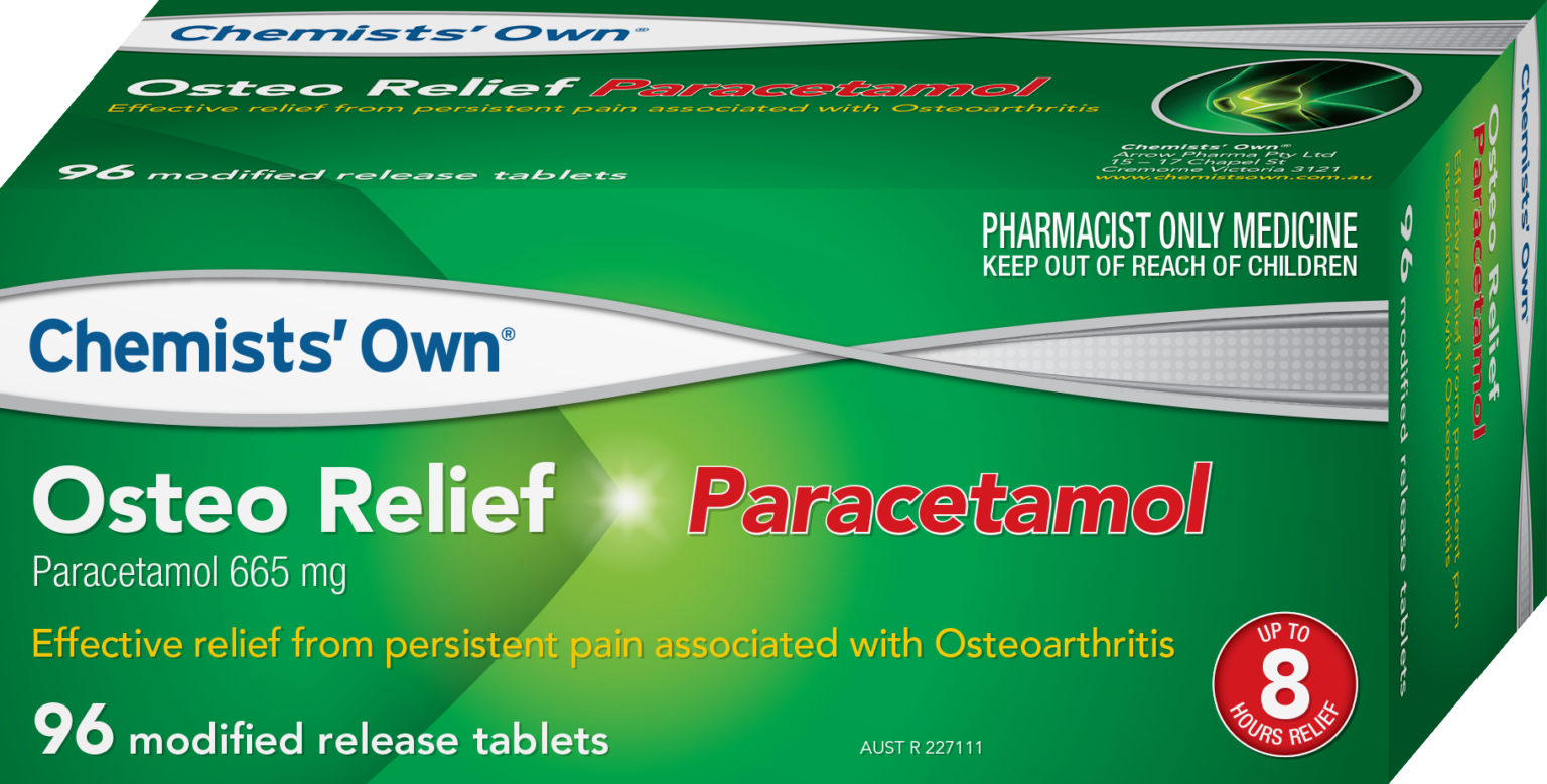 Chemists’ Own Osteo Relief Paracetamol 96 Tablets